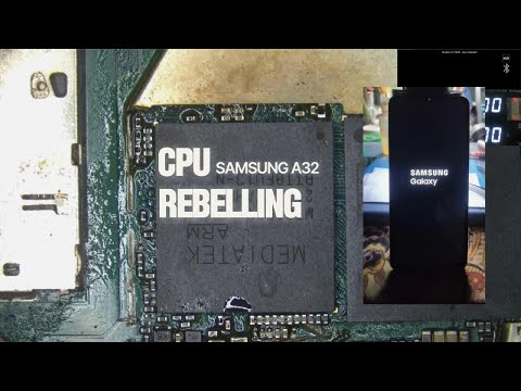 SAM-A32 dead phone repair by CPU rebuilding.