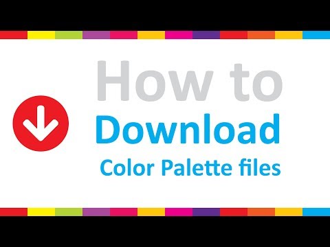 How to download Color palette files | iColorpalette