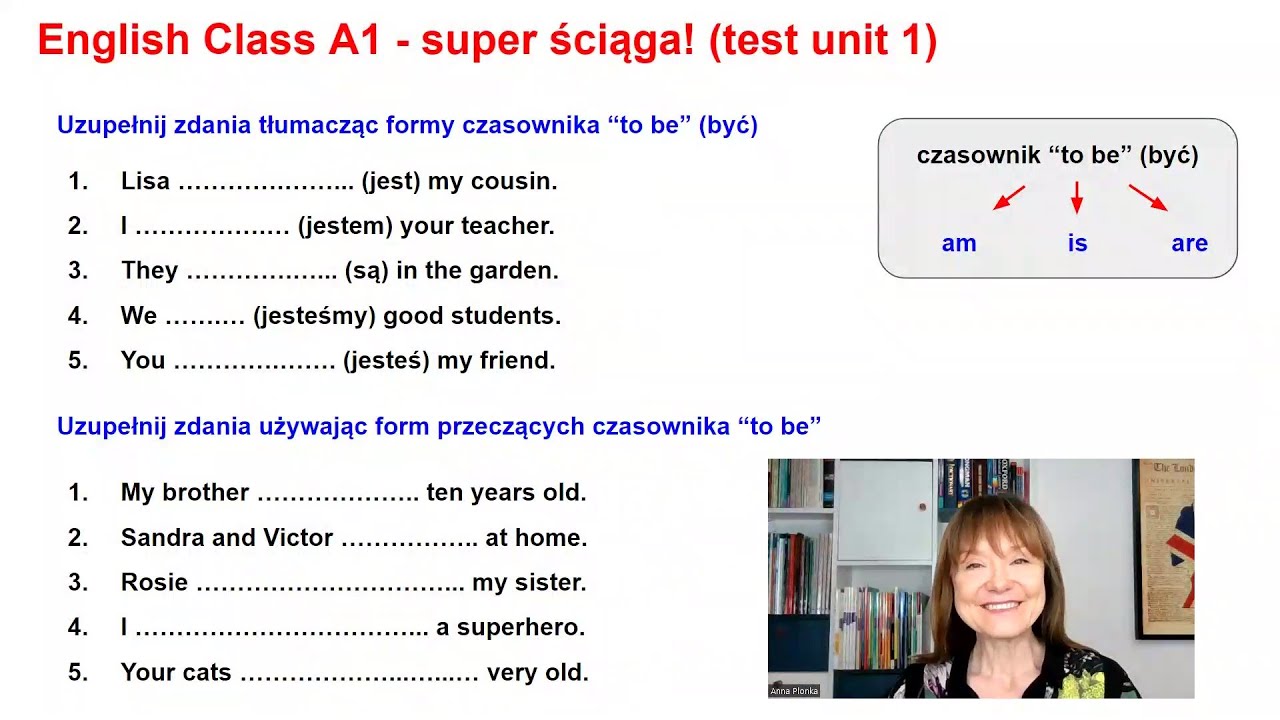 English Class A1. Test unit 1 (part 1) - super ściąga!
