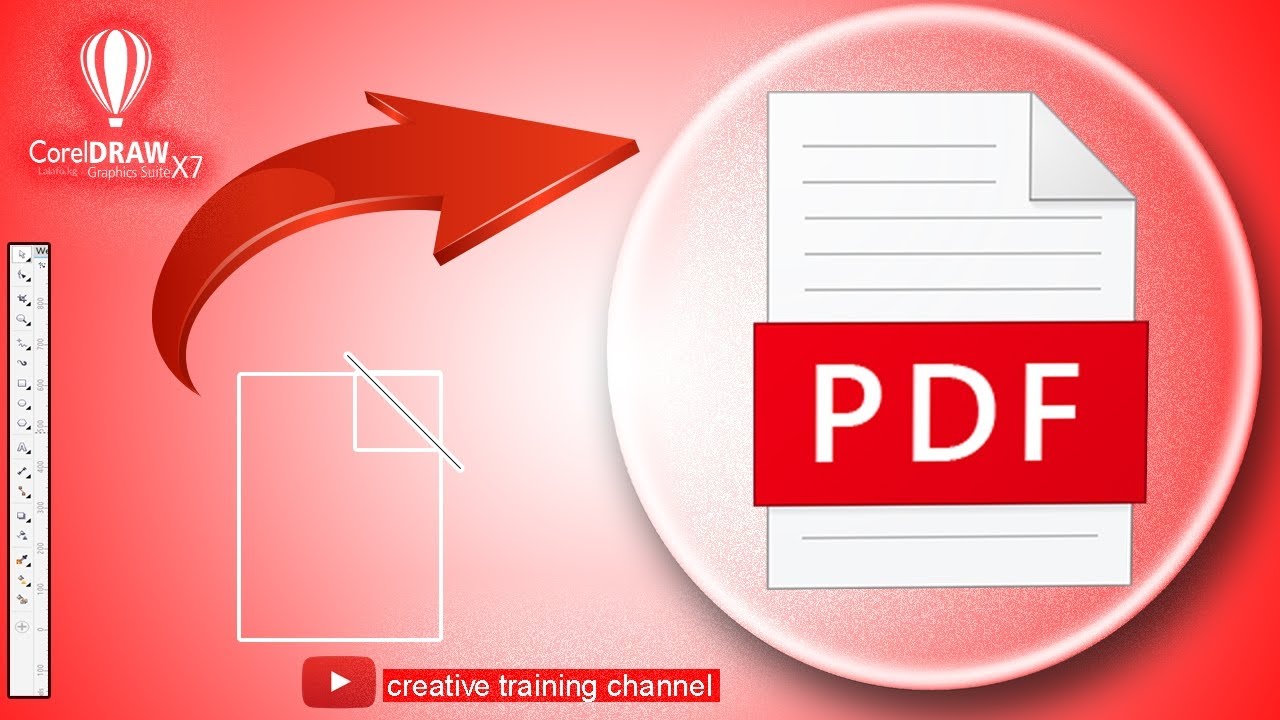 PDF FILE ICON IN CORELDRAW X7 | TUTORIAL |