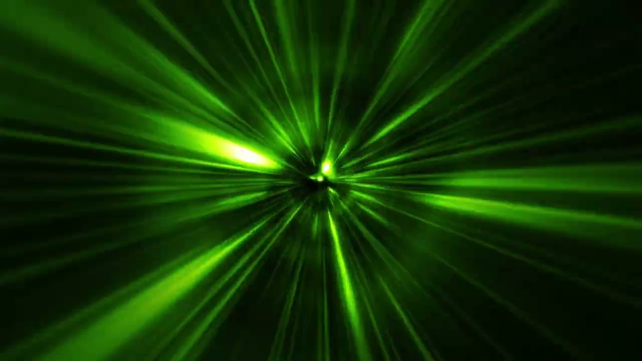 Futuristic Green Energy Beams Motion Background | Sci-Fi Loop | Screensaver