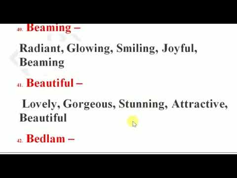 Advance vocabulary words.