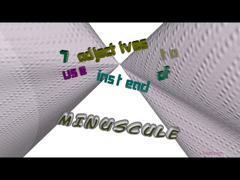 minuscule - 8 adjectives which are synonym to minuscule (sentence examples)