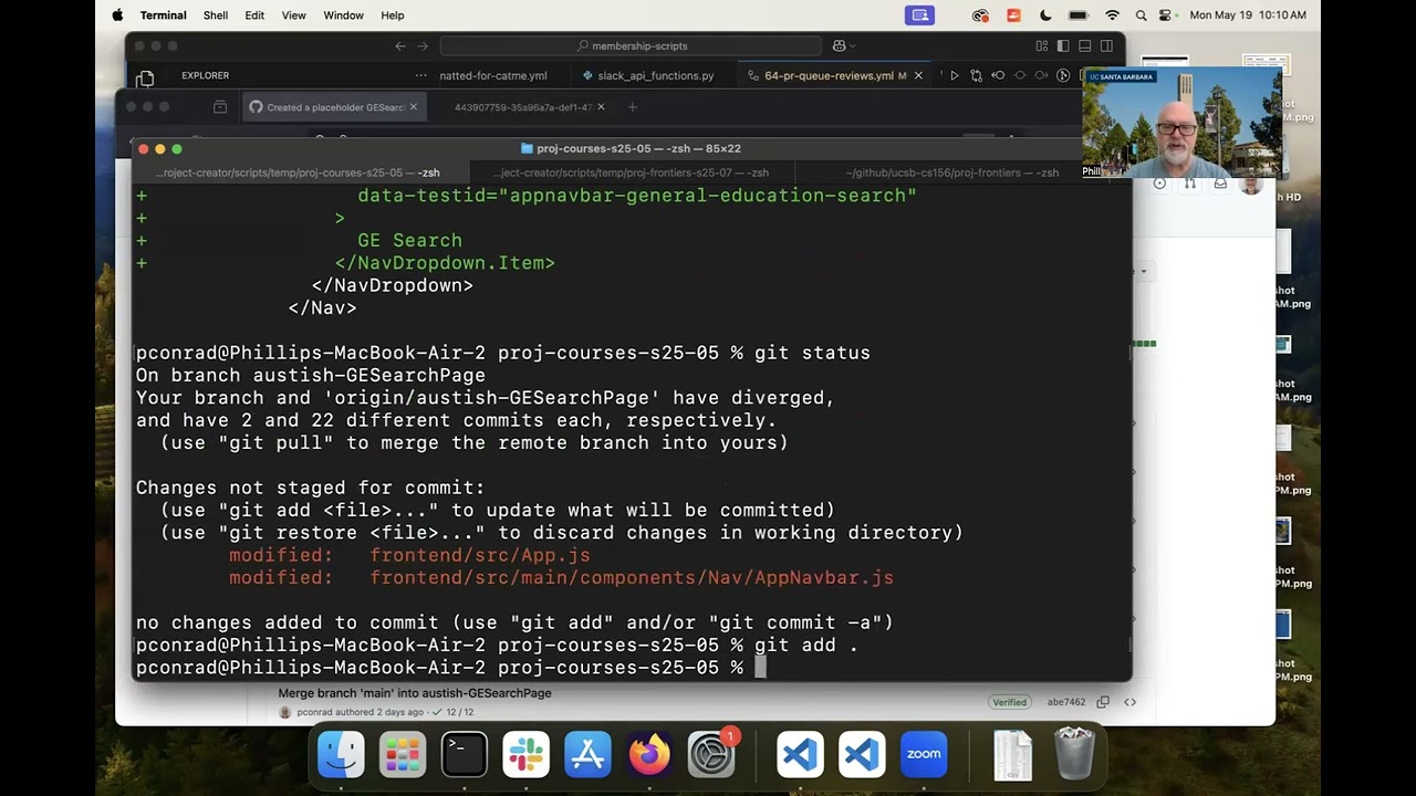 Rewriting a branch with signed commits and clean history