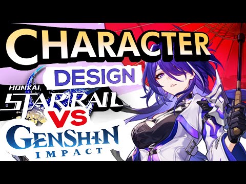 How to Design Honkai Star Rail vs Genshin Impact Characters - Character Design Study