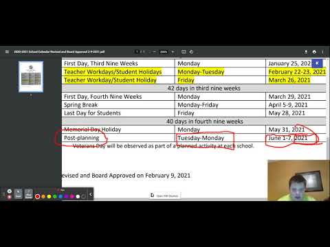 2020 2021 School Calendar Revised and Board Approved 2 9 2021 Post - planning