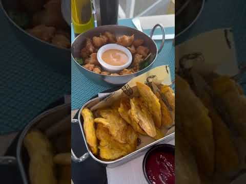 Waterfront dining 🍽️😋 in the Dominican Republic #food #travel #tiktok #dining #dominicanrepublic