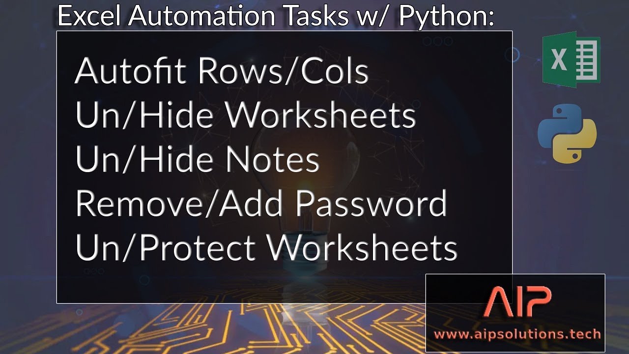 Automate Simple Excel Tasks with Python: From Password Protection to PDF creations