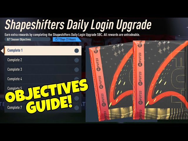 FIFA 23 Shapeshifters Daily Login Upgrade objective set: Complete list ...