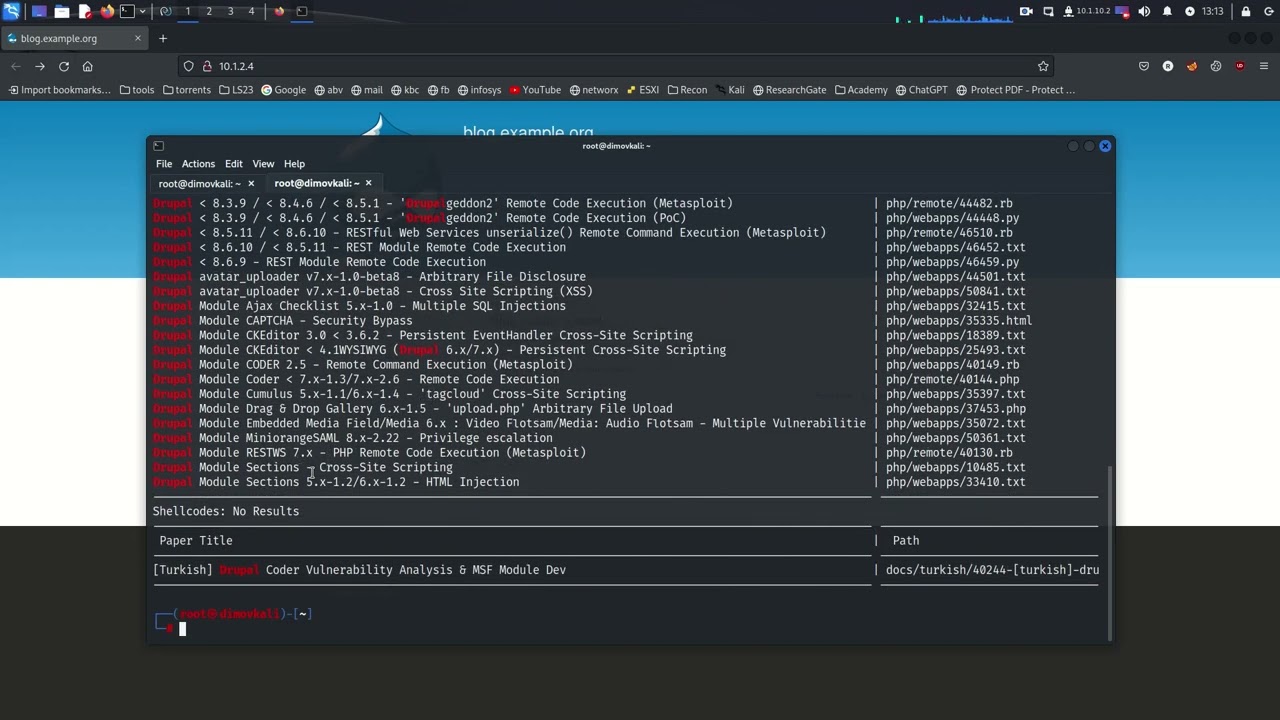 Drupal CMS Exploitation with Metasploit - Drupalgeddon