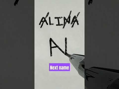 # ALINA name logo # Design # Next name #shorts # By Rajbir