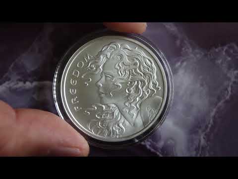 Freedom Girl Silver Shield 1 Ounce Round