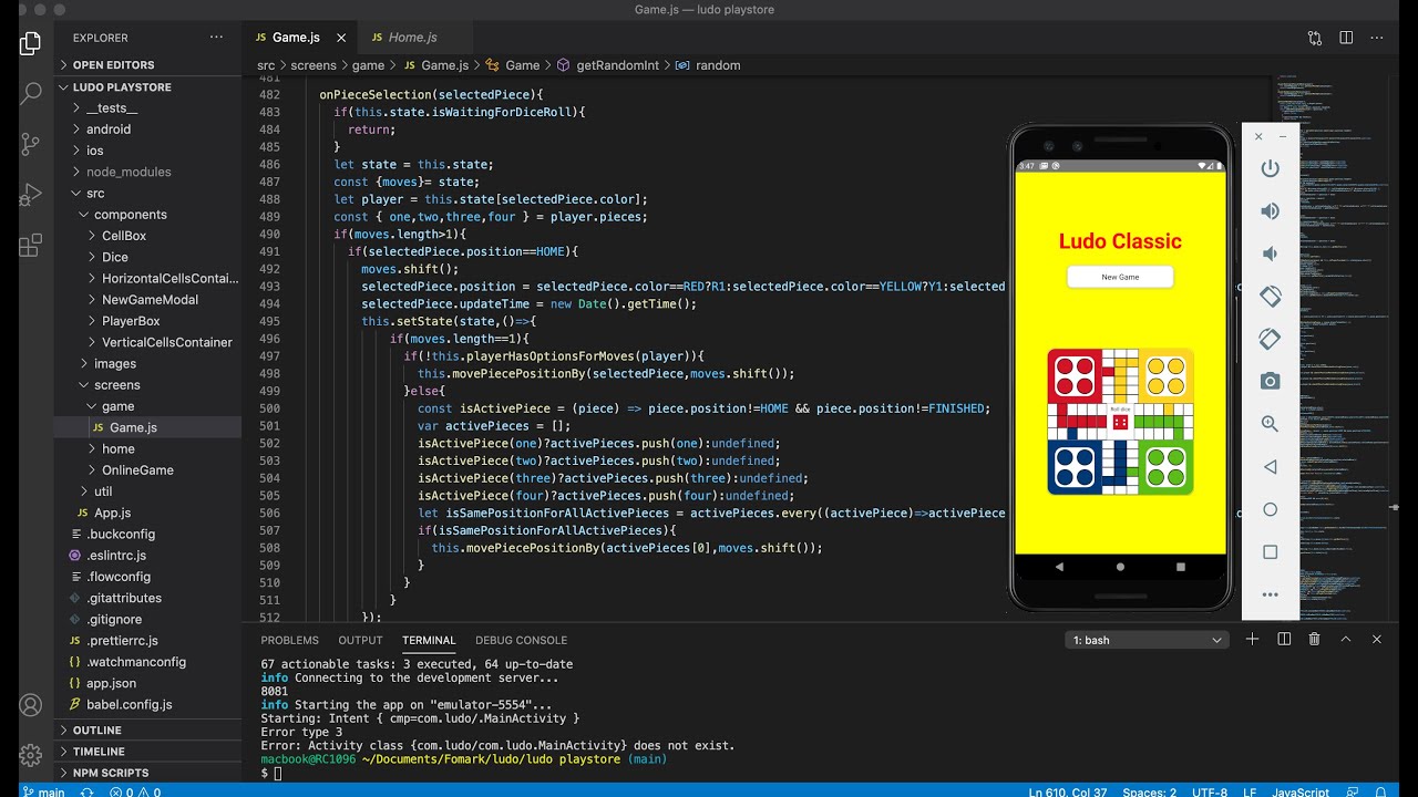 react native basics create offline ludo part 9