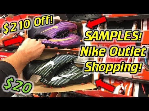 $20 for ANY Cleats at the Nike Outlet! (SAMPLES) - Soccer Cleats/Football Boots Nike Outlet Shopping