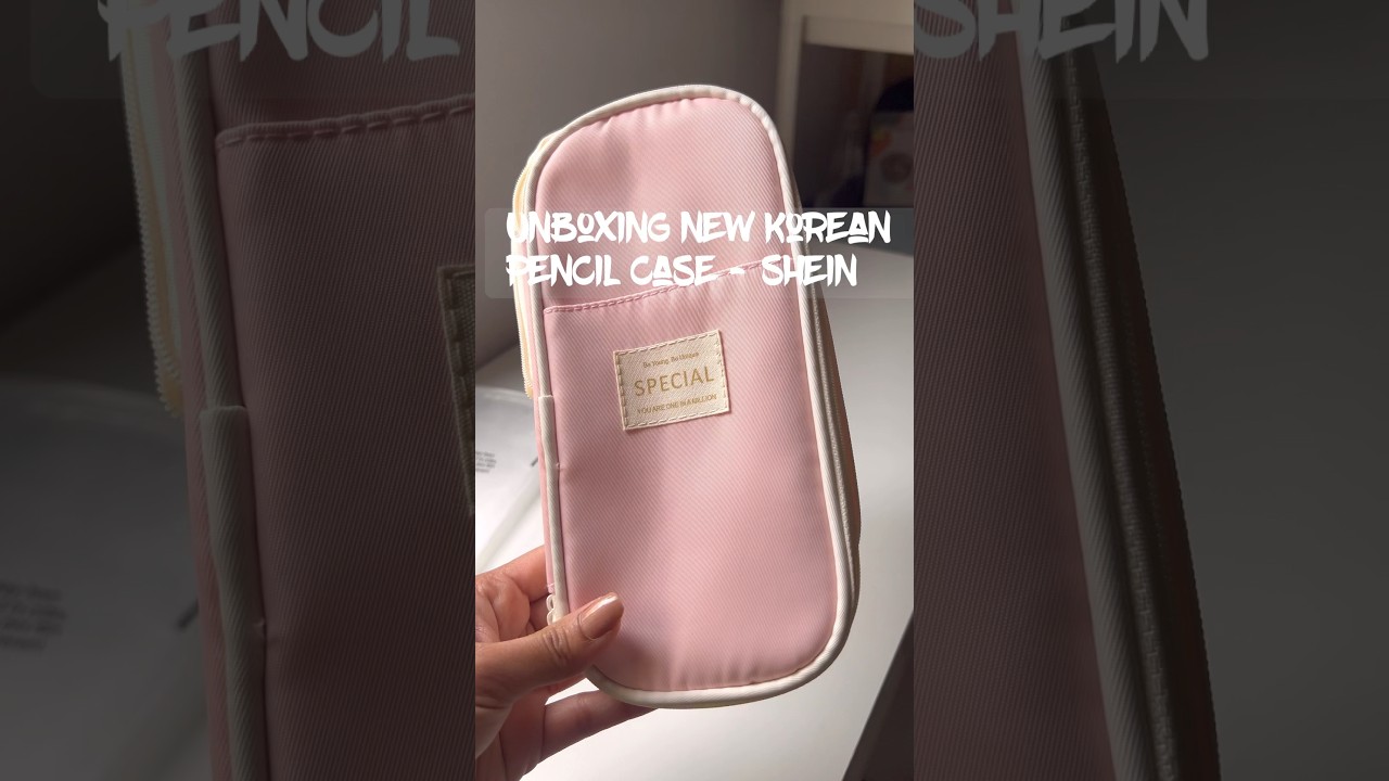Unboxing viral pencil case 💗#korean  #asmr #pencilcases #special #shein #unboxing