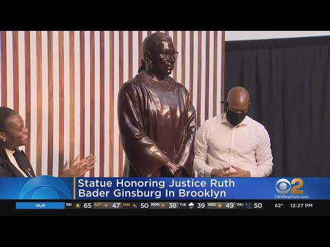 Justice Ruth Bader Ginsburg Statue Unveiled In Brooklyn