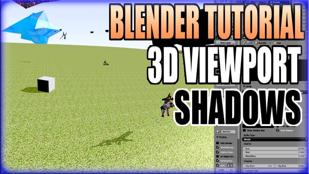 Blender Tutorial | Basic Shadows In The 3D Viewport | OpenGL Rendering Tutorial - Part 2