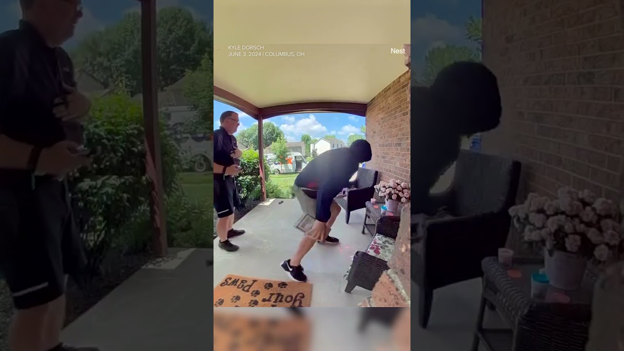 Porch pirate steals package before delivery driver even leaves porch