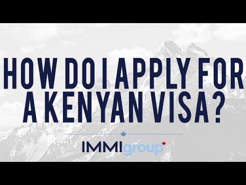 How do I apply for a Kenyan visa?