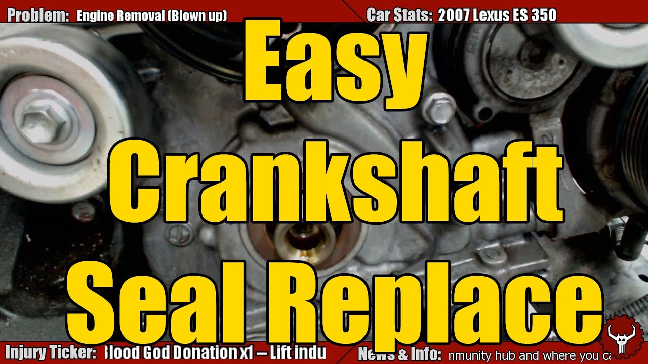Crank Seal Replacement the Easy Way