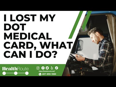 DOT lost or stolen medical card?