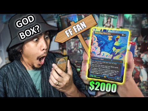 Pulled A Neon Chocobo Card from a GOD BOX(?) - Final Fantasy Collector Booster Box Opening