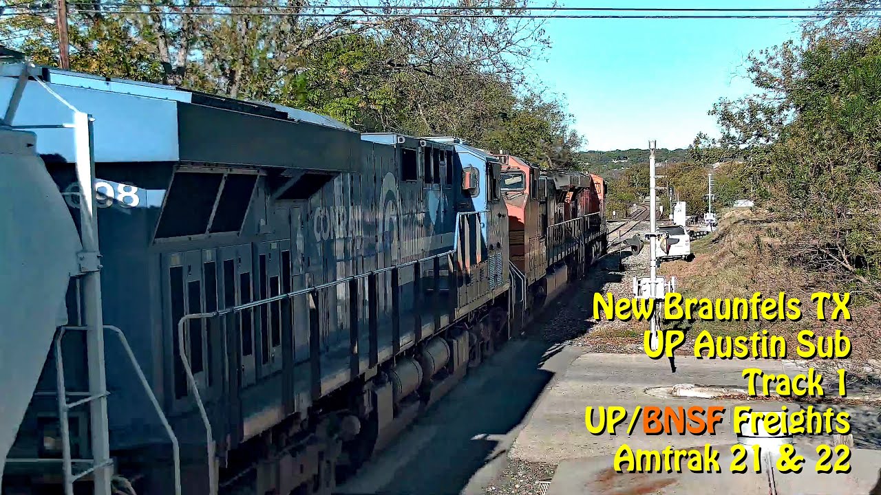 New Braunfels, TX | UPRR Austin Sub, MP 227.43 - PTZ (Chat) | SouthWest RailCams LIVE