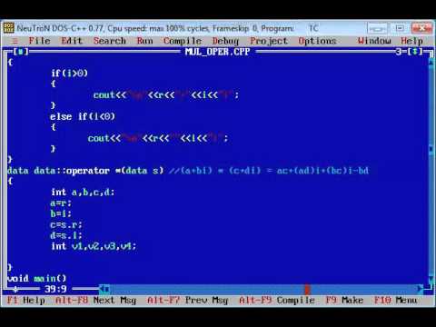 Learn Multiply Two Complex Number Using Overloading Multiplication Operator In C in Tamil Part 2 ...