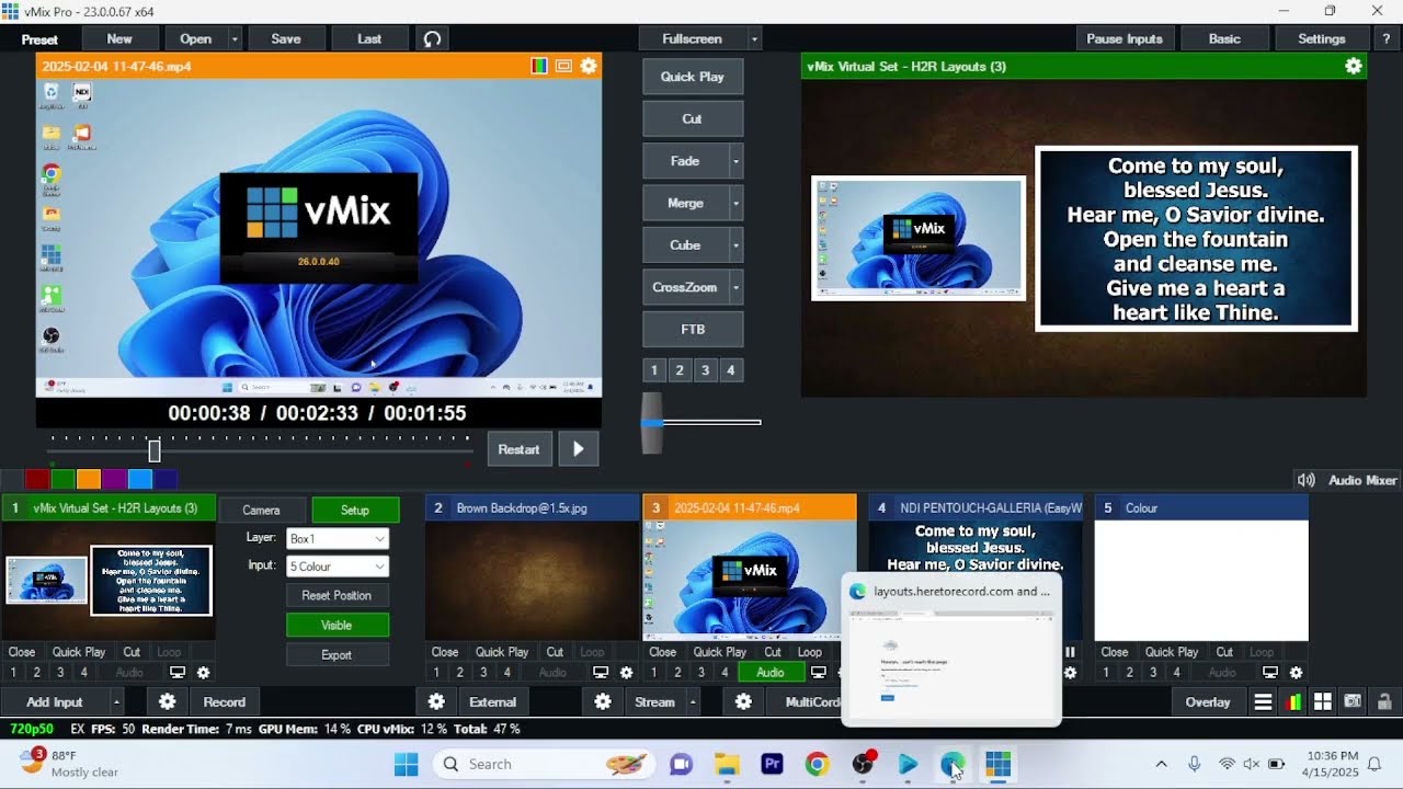 How to easily create Vmix Custom Virtual Set