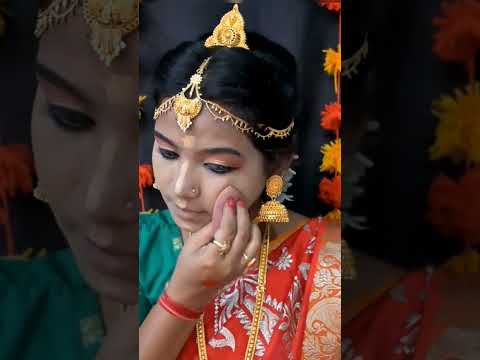 Self bridal makeup ❤️ #shorts #youtubeshorts #selfbridalmakeup #bridalmakeup #bridal #viral