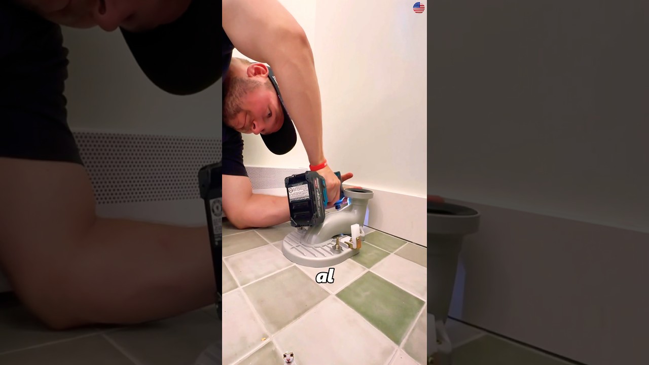 How to Install a Skirted Toilet The Right Way! #us #didyouknow #knowledge #fyp #asmr #diy #youtube