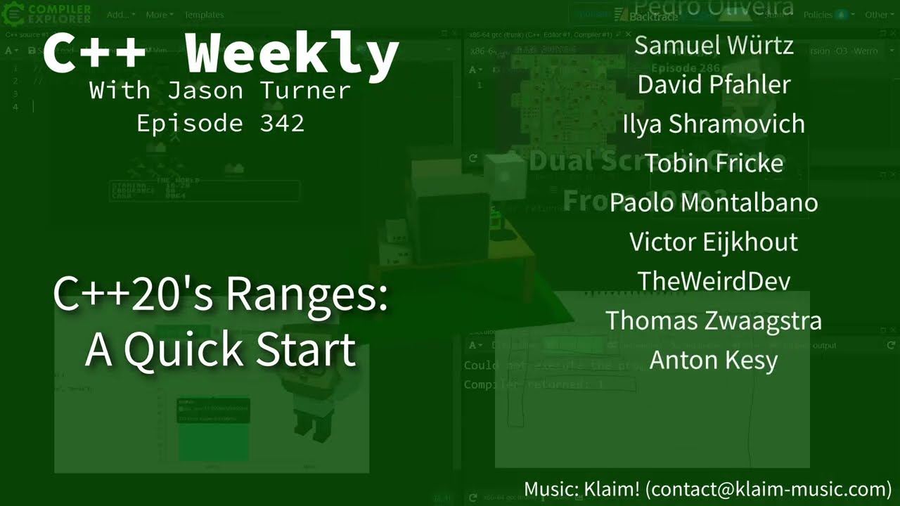 C++ Weekly - Ep 342 - C++20's Ranges: A Quick Start