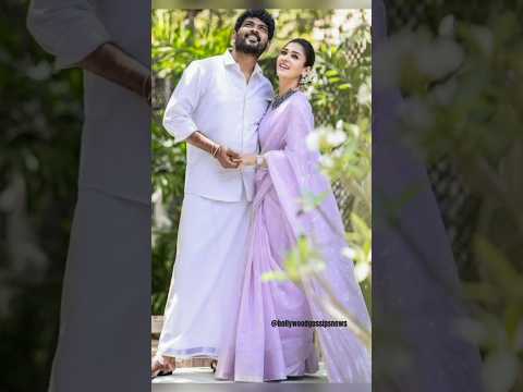 South Actress Nayanthara with her husband Vignesh Shivan ๐#viral#love #shorts