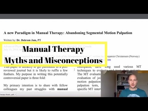 Manual Therapy Myths and Misconceptions
