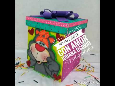 CAJAS EXPLOSIVAS ELABORADAS EN FOAMY