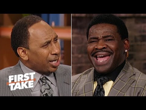 Michael Irvin's Sweating Got Out Of Control While He Yelling At Stephen ...