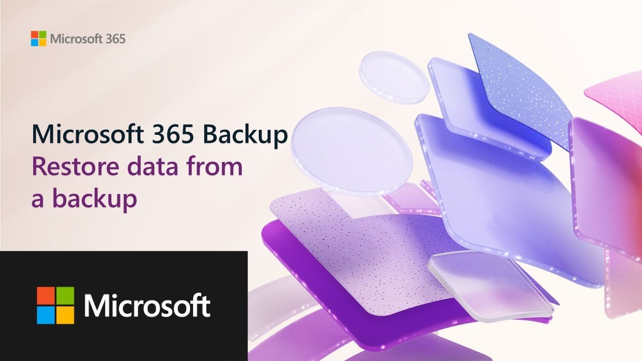 Microsoft 365 Backup: Restore data from a backup