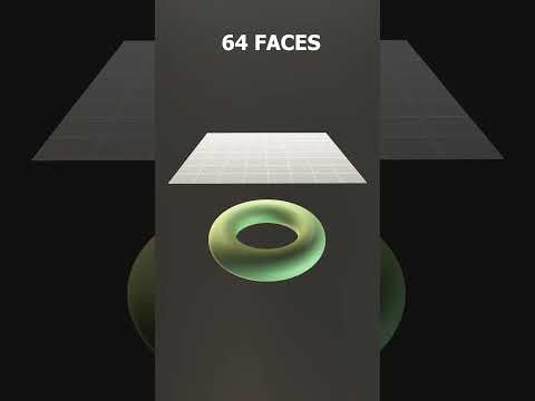 Cloth Simulation from 1 Face to 4096 Faces #blender #3dart #3danimation #clothsimulation #learning