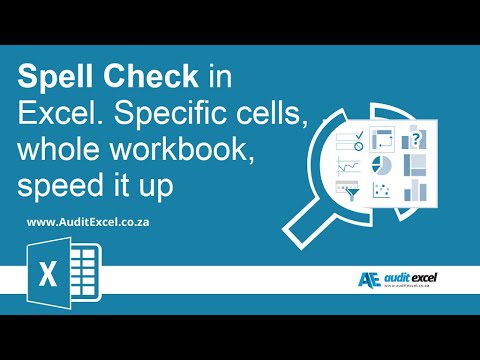 Spell check in Excel worksheets and workbooks