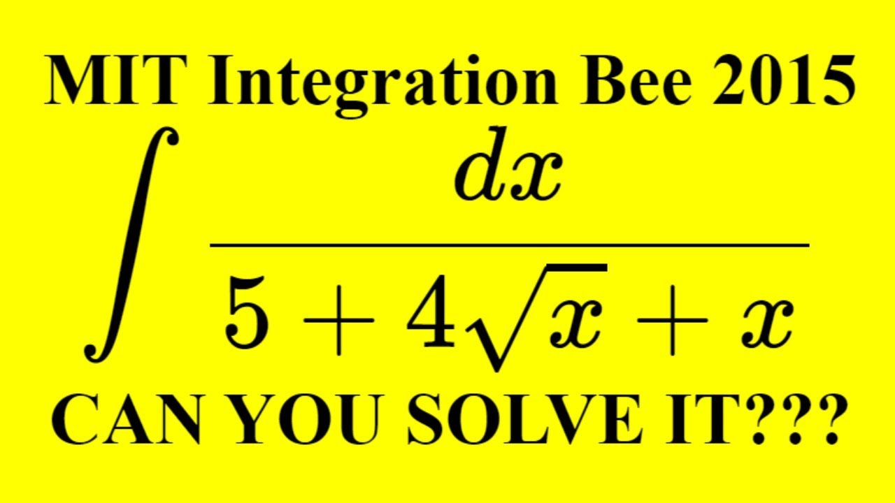 MIT Integration Bee 2015 #7