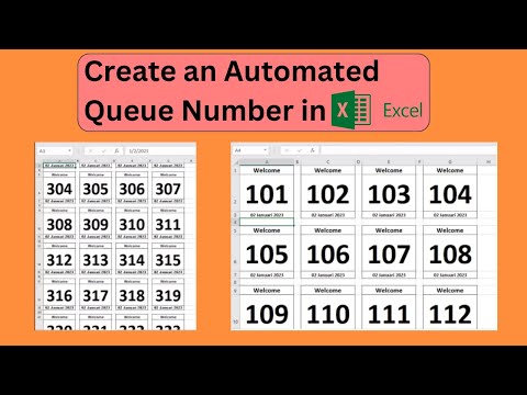 Create an Automated Queue Number in Excel