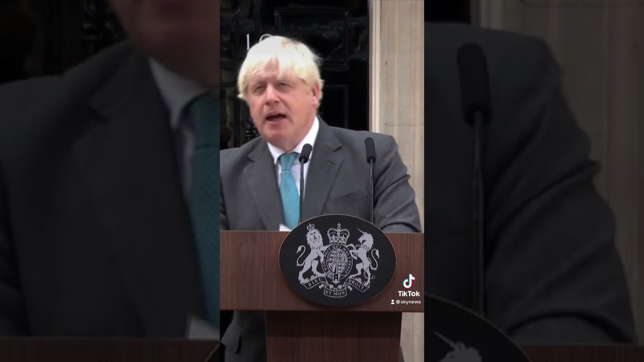 #BorisJohnson calls himself a “booster rocket” in farewell speech #shorts