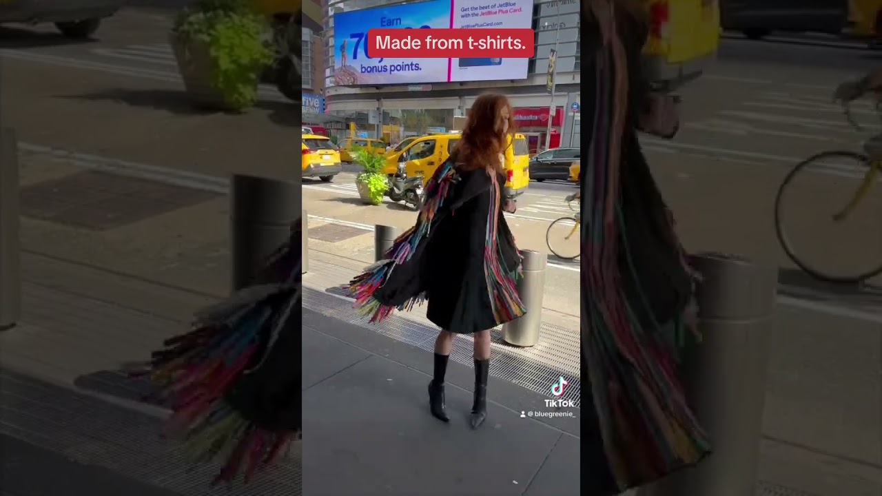 Upcycle experiments. Turning t-shirts into wearable art.