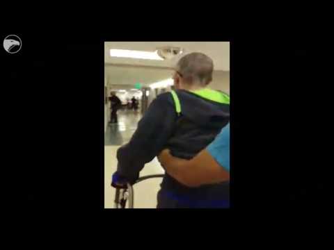 Injured officer Arterburn beginning to walk, talk on his own
