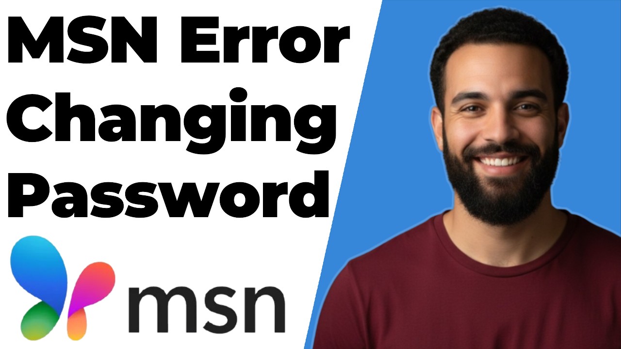 MSN Error Changing Password Easy Fix Guide