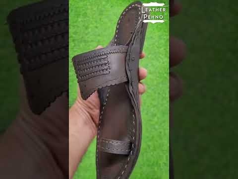 Camel Leather Kolhapuri Chappal For Mens's With ANTIQUE BROWN #leather #india