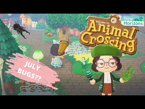 struggling to catch july bugs + lightning storm! ACNH let's play ep. 2