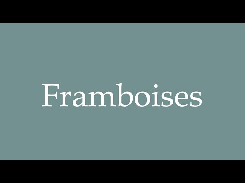 How to Pronounce ''Framboises'' (Raspberries) Correctly in French