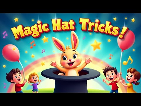🎩 Magic Tricks & Fun Rhymes for Kids | Bunny Hat Song + Learning Songs Compilation