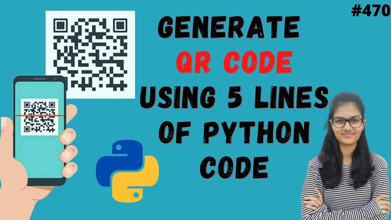 Generate Qrcode using 5 lines of python code | python project for beginners| python project tutorial
